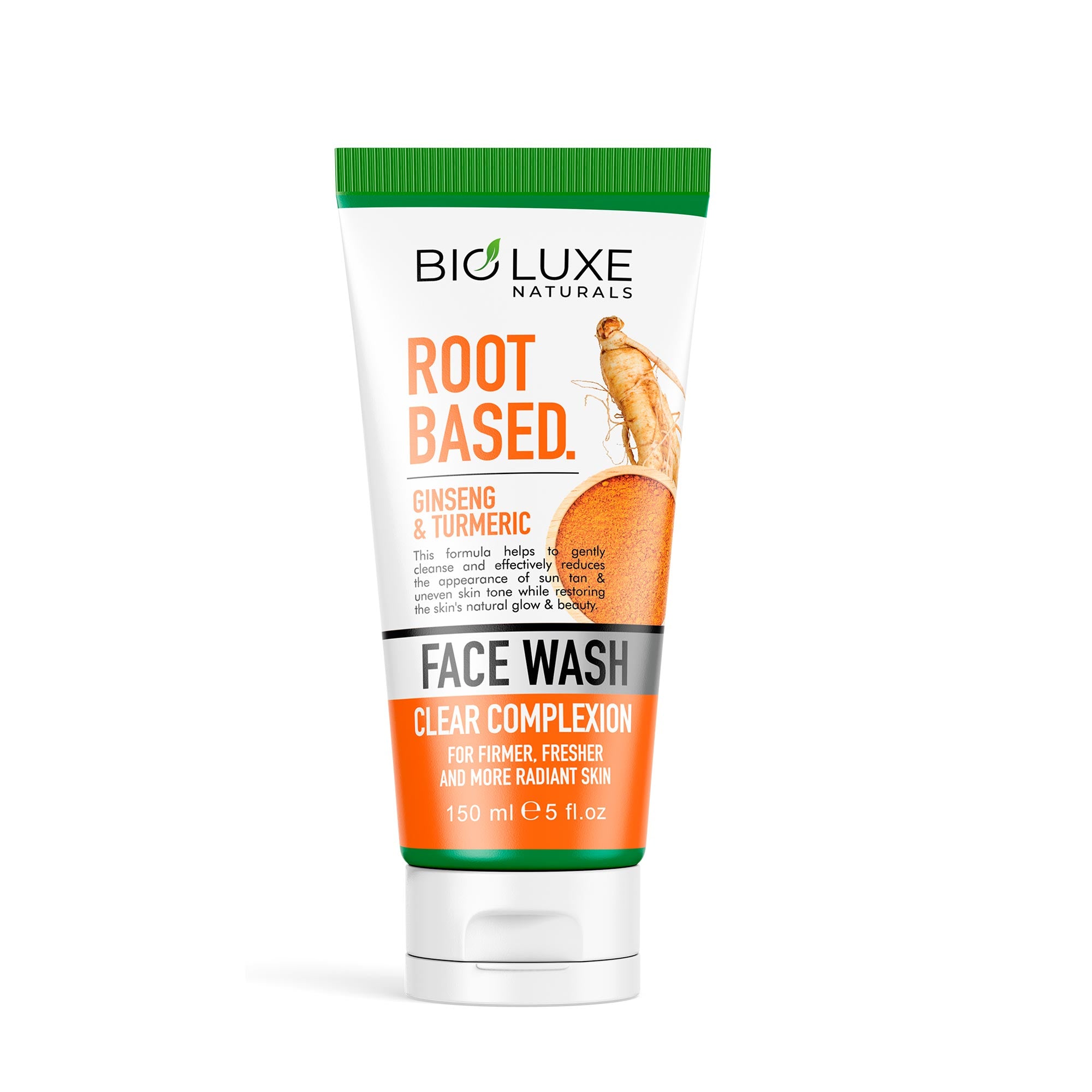 ROOT BASED GINSENG & TURMERIC FACE WASH – bioluxe