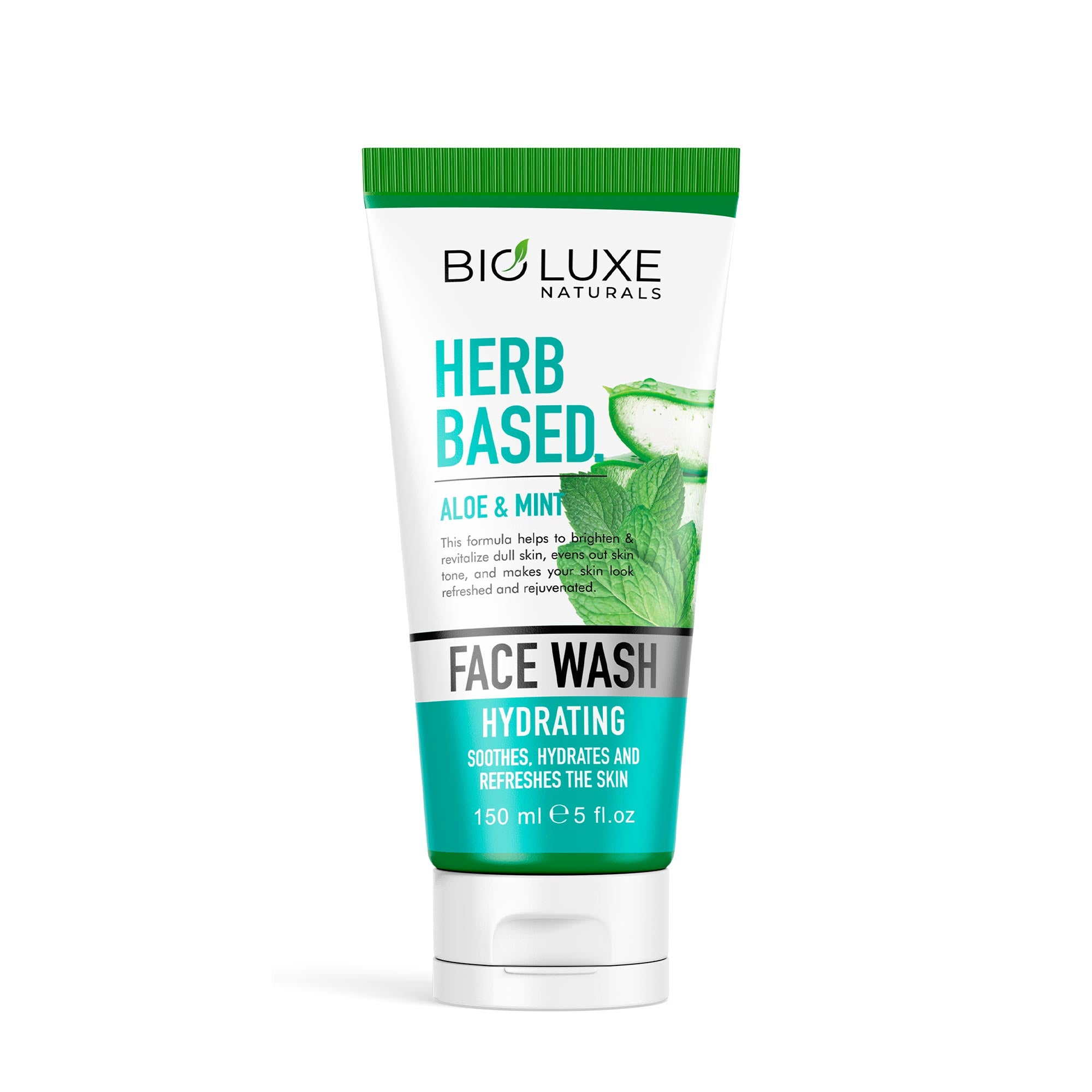 HERB BASED ALOE & MINT FACE WASH – bioluxe